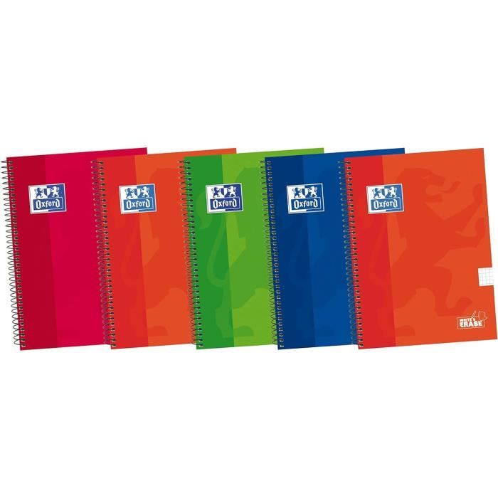 Classic 400043979 Cahiers à Spirale avec Couverture Extra-Rigide, 80 ...