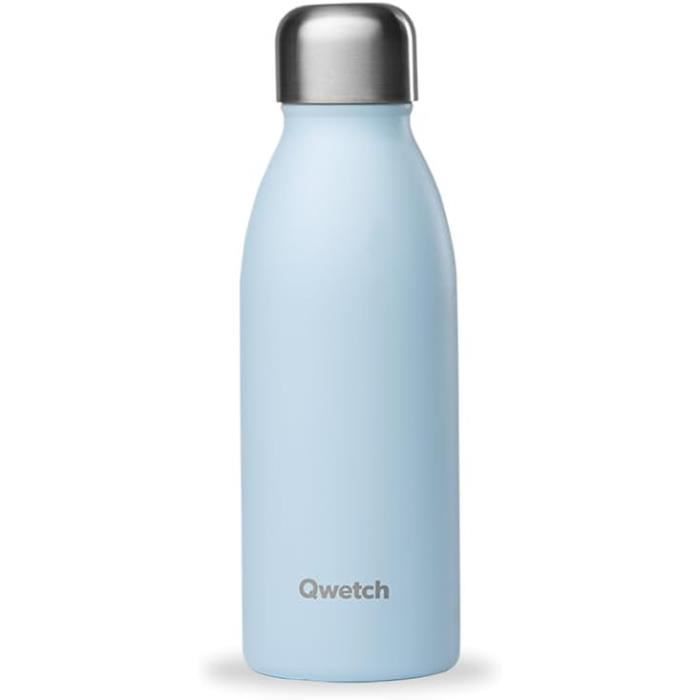 QWETCH – Bouteille One Inox Ultra Légère - Pastel 500ml – Gourde Simple Paroi – Etanche, Sans ...