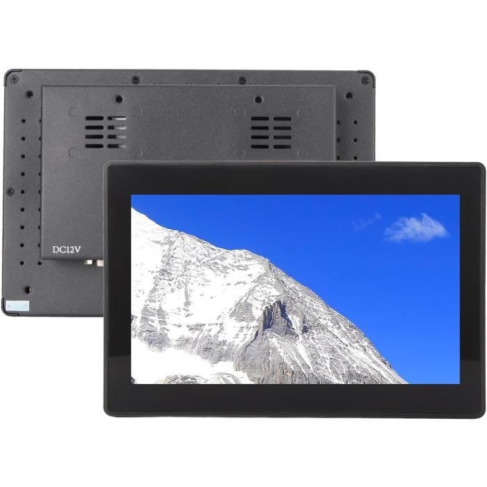Moniteur À Écran Tactile 8 Pouces, Mini Moniteur Ips 1280X720P Avec Hdmi-Vga-Usb-Avi-R-L-Bnc ...