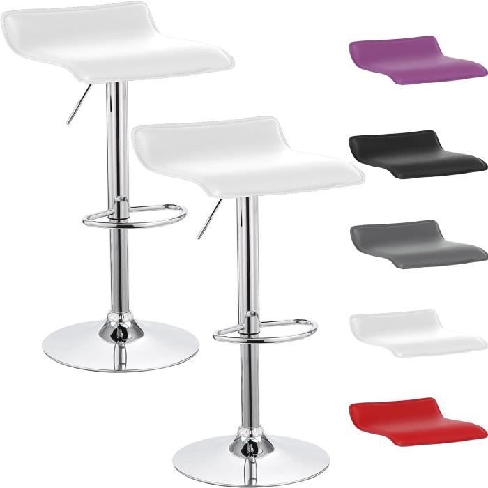 2 Tabourets De Bar Modernes Cuisine Réglables En Hauteur - Chaise ...