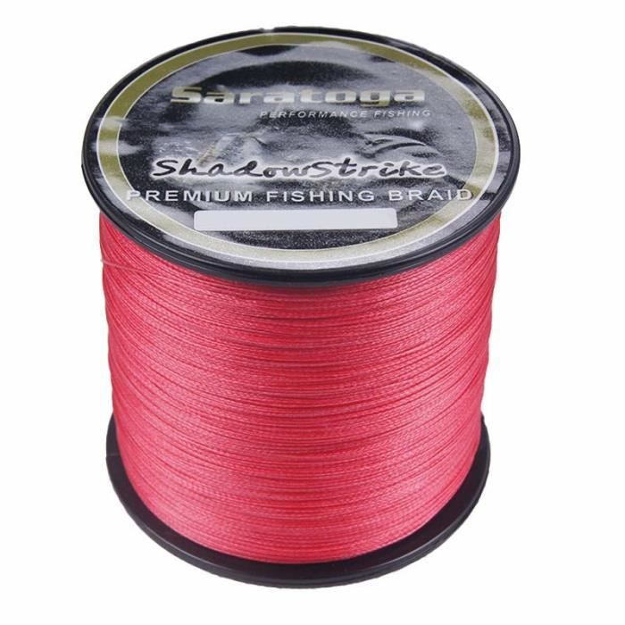 Rouge-30LB 0.26MM -fil de pêche tressé PE 8 brins,multifilament,100% m ...