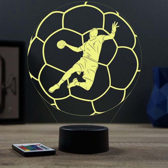 Lampe 3D Sport HandBall – LED – Idée Cadeau – Fabriquée en France ...