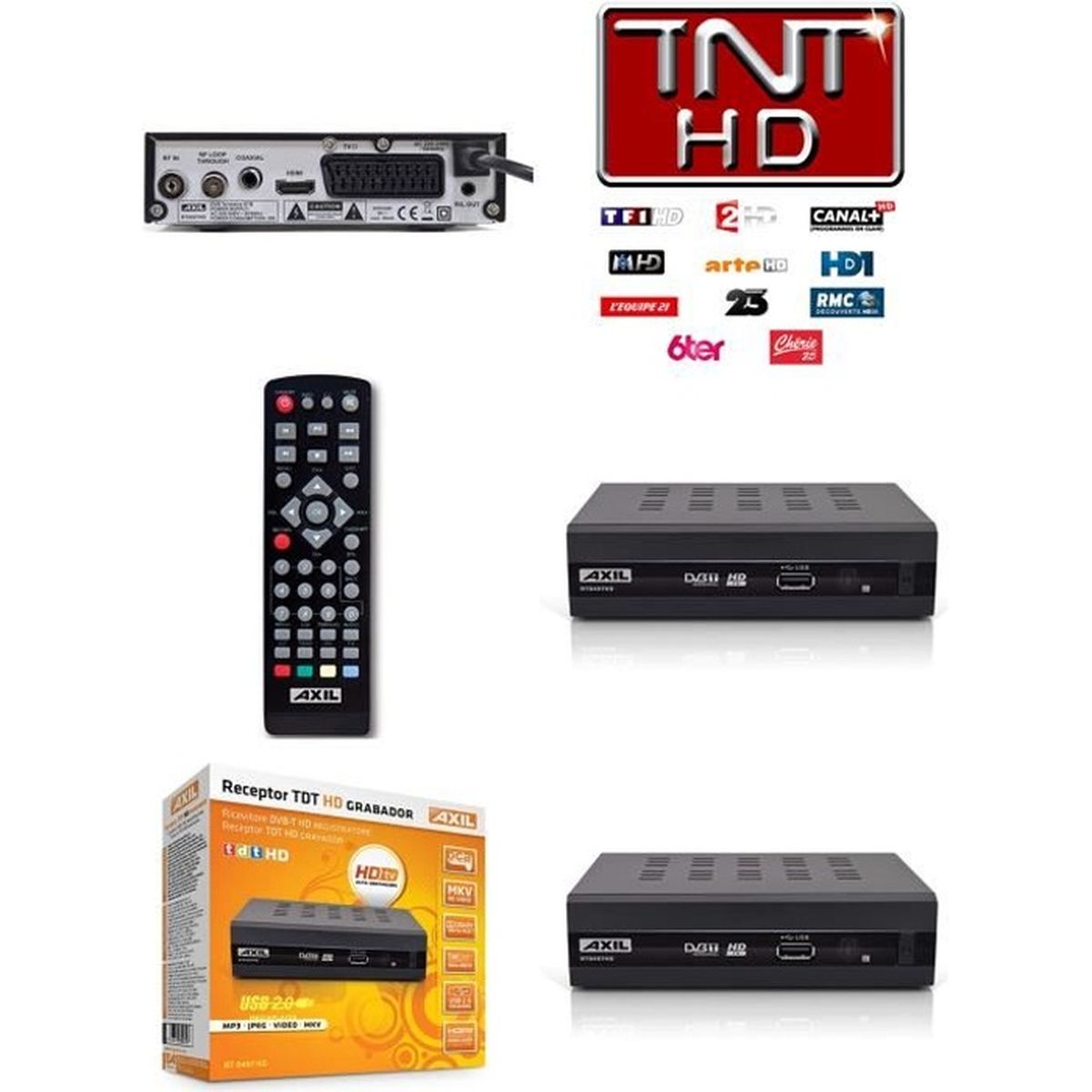 Décodeur Récepteur numérique terrestre TV TNT DVB-T HD HDMI - Cdiscount ...