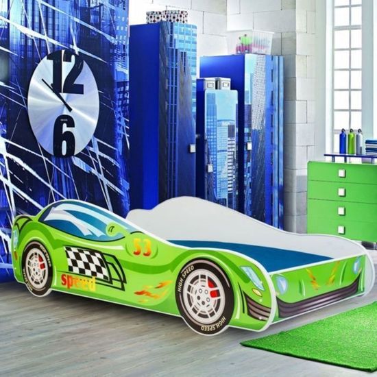 Lit enfant AUTO SPEED 140x70 cm - Cdiscount Maison