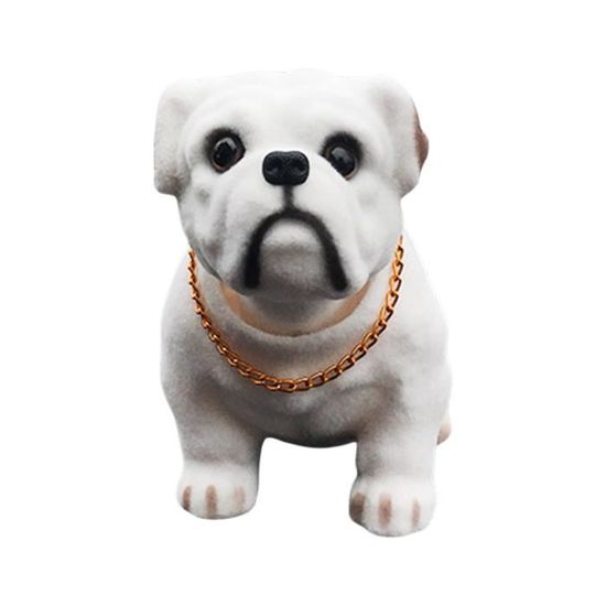 Creative Bobble Head Bulldog Hochant la tête Chien Artisanat Bébé ...