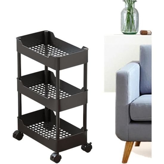 Rangement À 5 Niveaux, Chariot Utilitaire Roulant, Chariot Roulant ...