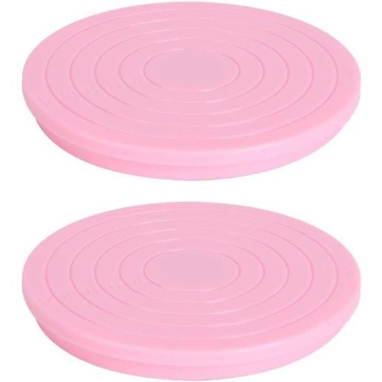 Mini Plateau Tournant Base De Gâteau, 2 Pièces Mini 360 Degrés Rotatif ...