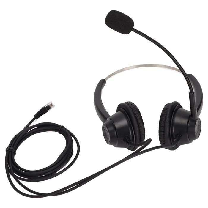 H360D‑RJ Casque de Téléphone Binaural Casque Double Face à Réduction de ...