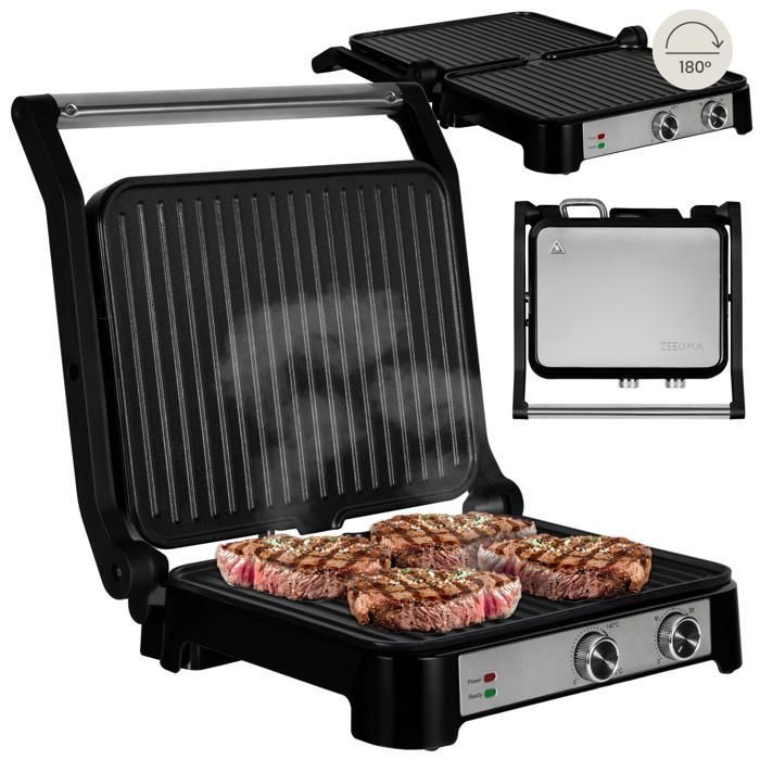 Grill électrique Multifonction - ZEEGMA - 2000W - Revêtement anti ...
