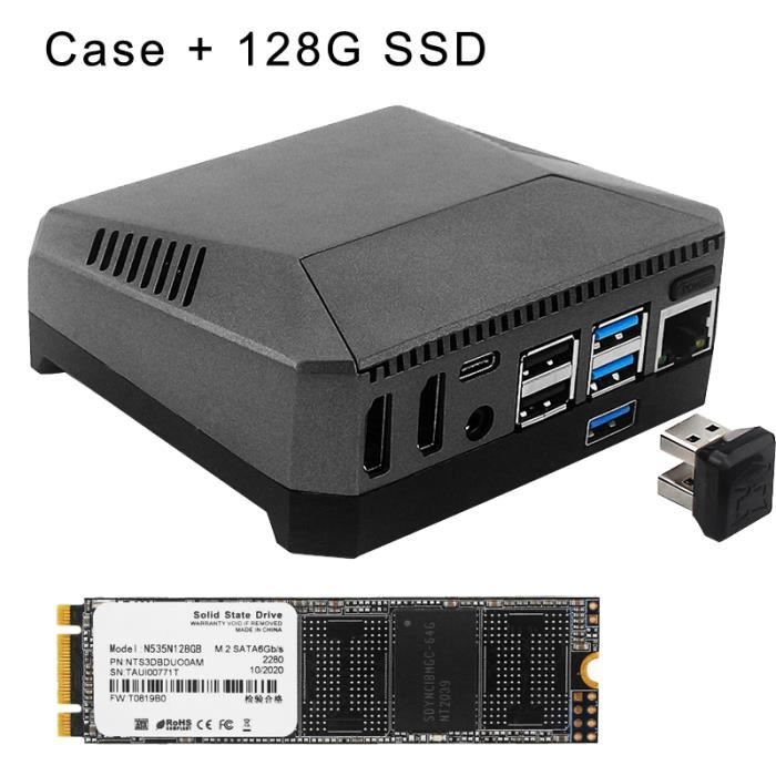 Option 3 - Boîtier en aluminium pour Raspberry Pi 4B Argon One M.2, SSD ...