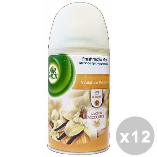 AIR WICK Set 12 AIR WICK Freshmatic ricarica 250 ml. vaniglia/the ...