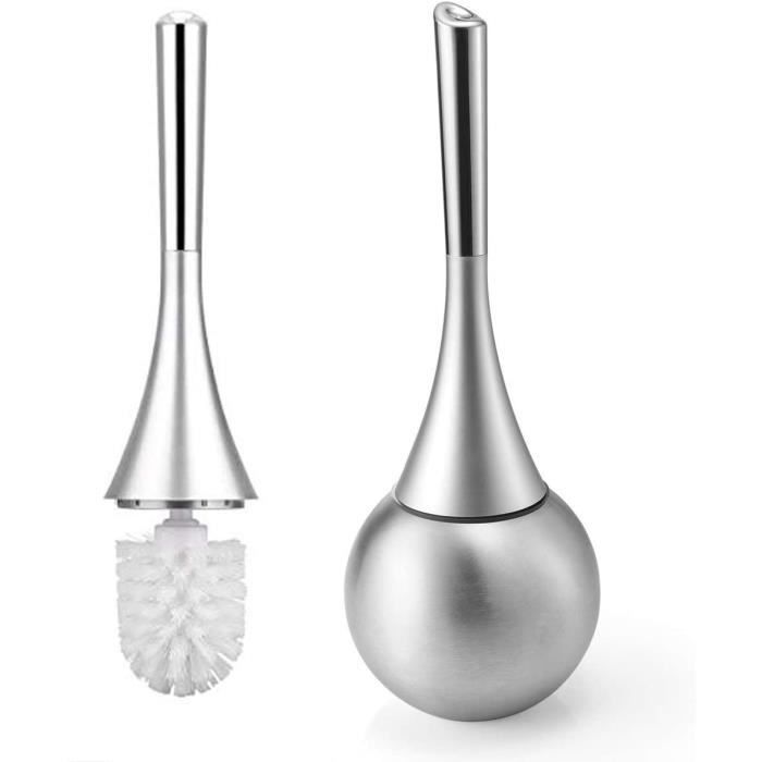 Brosse WC et support avec base en acier inoxydable 304 et poignée en plastique ABS A618 ...