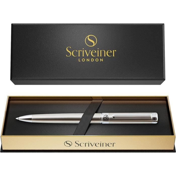 Stylo Bille En Acier Inoxydable - Superbe Stylo De Luxe Avec Finition En Acier Inoxydable ...