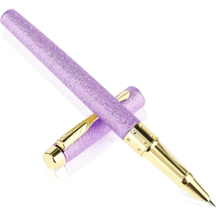 Stylo plume de luxe à pointe extra fine (violet).[Z2285] - Cdiscount ...