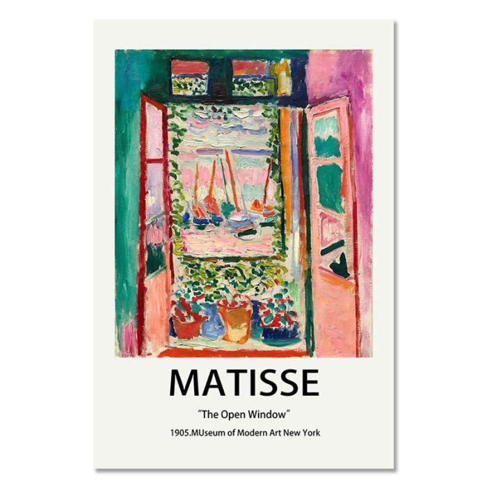 Tableau - Affiches rétro Vintage d'henry Matisse - Art abstrait de ...