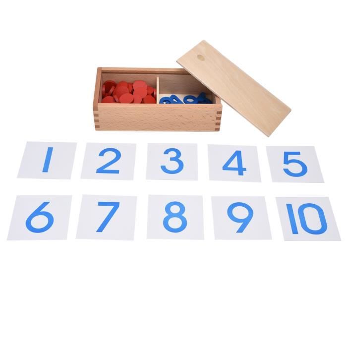ESTINK Jouets mathématiques Montessori Montessori Number Toys, 1 à ...