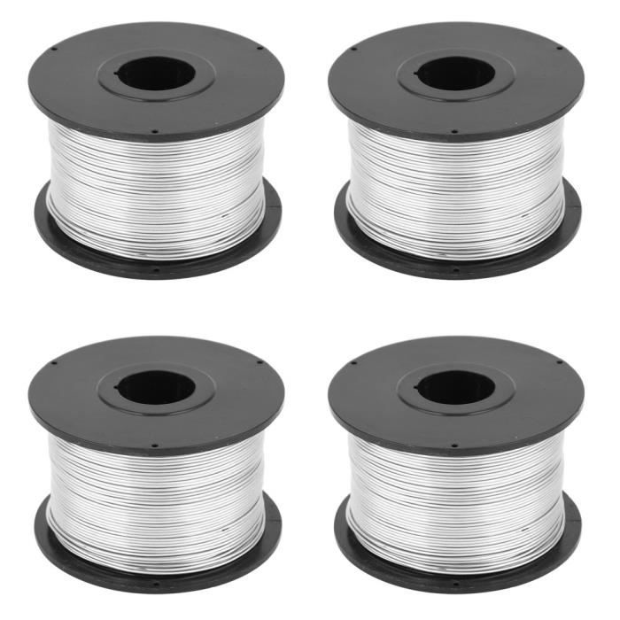 Fil d'attache pour barres d'armature Fil D'attache en Acier, 4pcs 110m ...