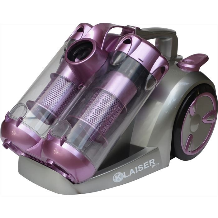 Aspirateur Sans Sac - KLAISER - Confort BS112D - Technologie DUO ...
