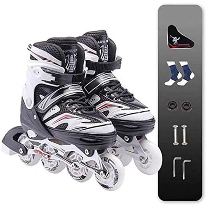 Patins à roulettes réglables rollers en ligne pour enfants adultes ...