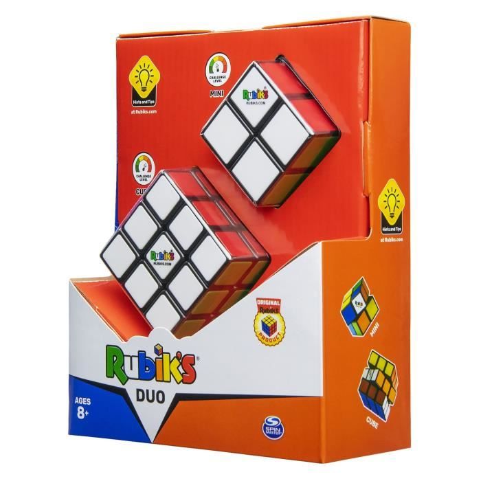 Rubik's cube - RUBIK'S - DUO set 2x2+3x3 - Blanc - Mixte - Enfant - 8 ans - Puzzle 3D Non ...