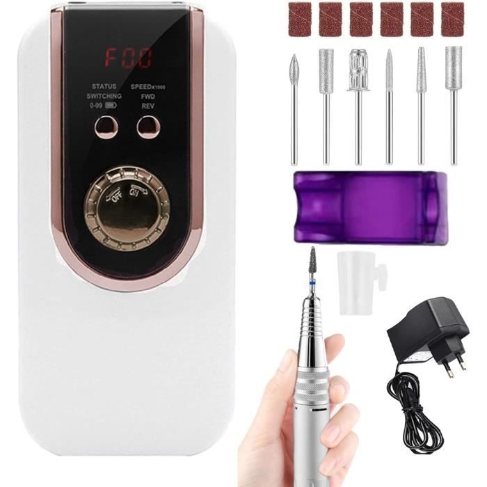 Fraise À Ongles Professionnelle 30 000 Tr-Min Lime Électrique Pour ...
