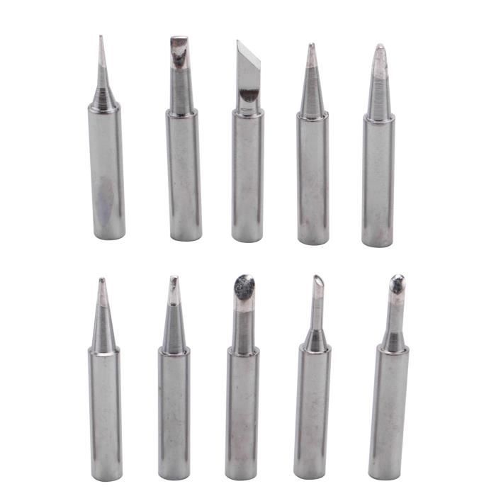Kit 10 Panne Rechange Solder Tip Fer A Souder 900m-T-2.4D\2C\I\1.2D\3C ...