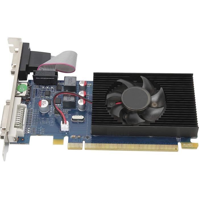 Dilwe Carte Graphique HD6450, 2G 64bit D3 Graphics, Faible Bruit avec ...