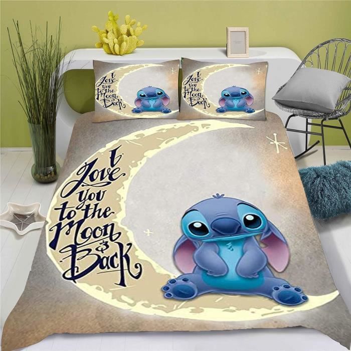 Bfrdollf Stitch Lilo et Parure de lit & pour adolescents, Impression 3D ...