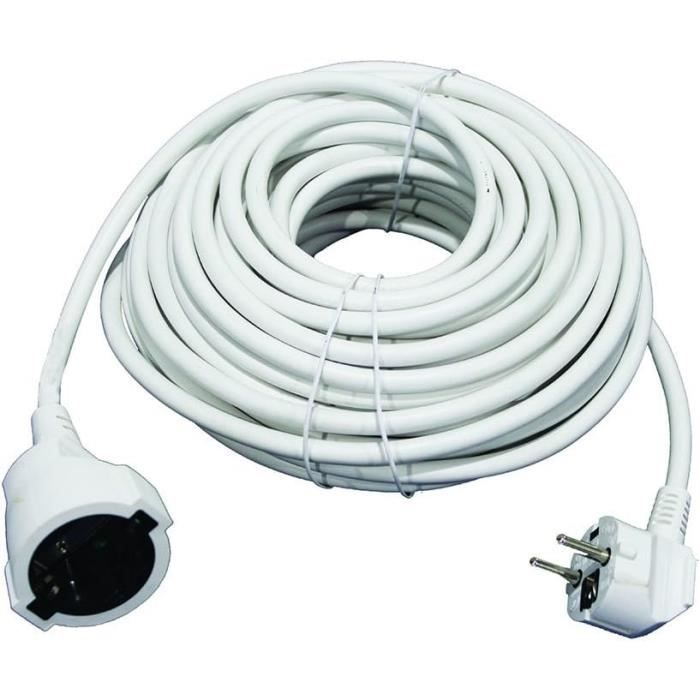 Rallonge électrique H05VV-F - 3G - 1,5 mm² - 5, 10, 15 ou 20 m ...