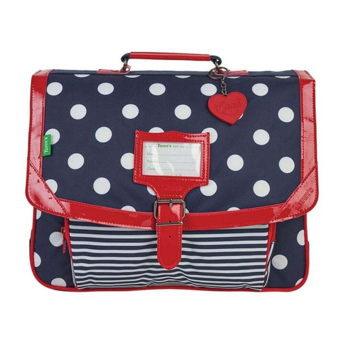 Cartable - Tann's - Charlotte - 38cm - Bleu marine - Fille - Primaire ...