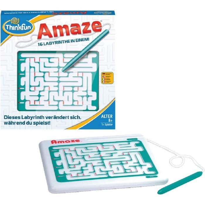 Jeu de réflexion et stratégie - THINK FUN - Amaze - 16 tâches de ...