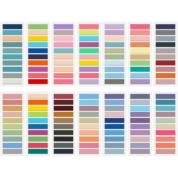 2800 Pièces Marque Page Adhesif, 14 Styles Autocollantes D'Index ...