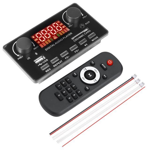 LECTEUR MP3,Big remote control--Carte décodeur mains libres 2x40W 12V ...