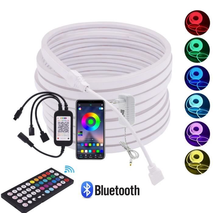 BANDE LED,Neon Strip only-4m--Bande lumineuse fluo Flexible et étanche ...