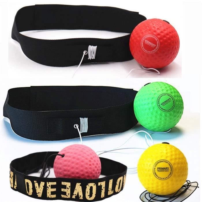 Red-Only ball - Boxe réflexe, tête de balle, en PU, entraînement de ...