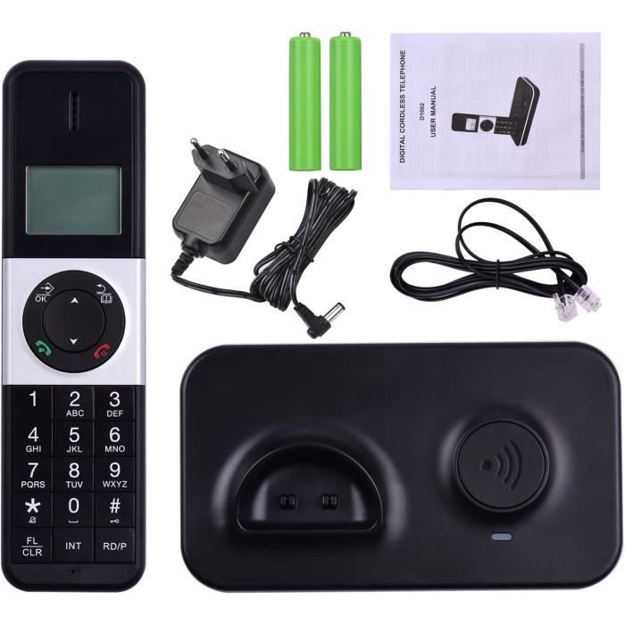 Ehskzjh Téléphone Numérique Sans Fil Avec Écran Lcd Identification De L ...