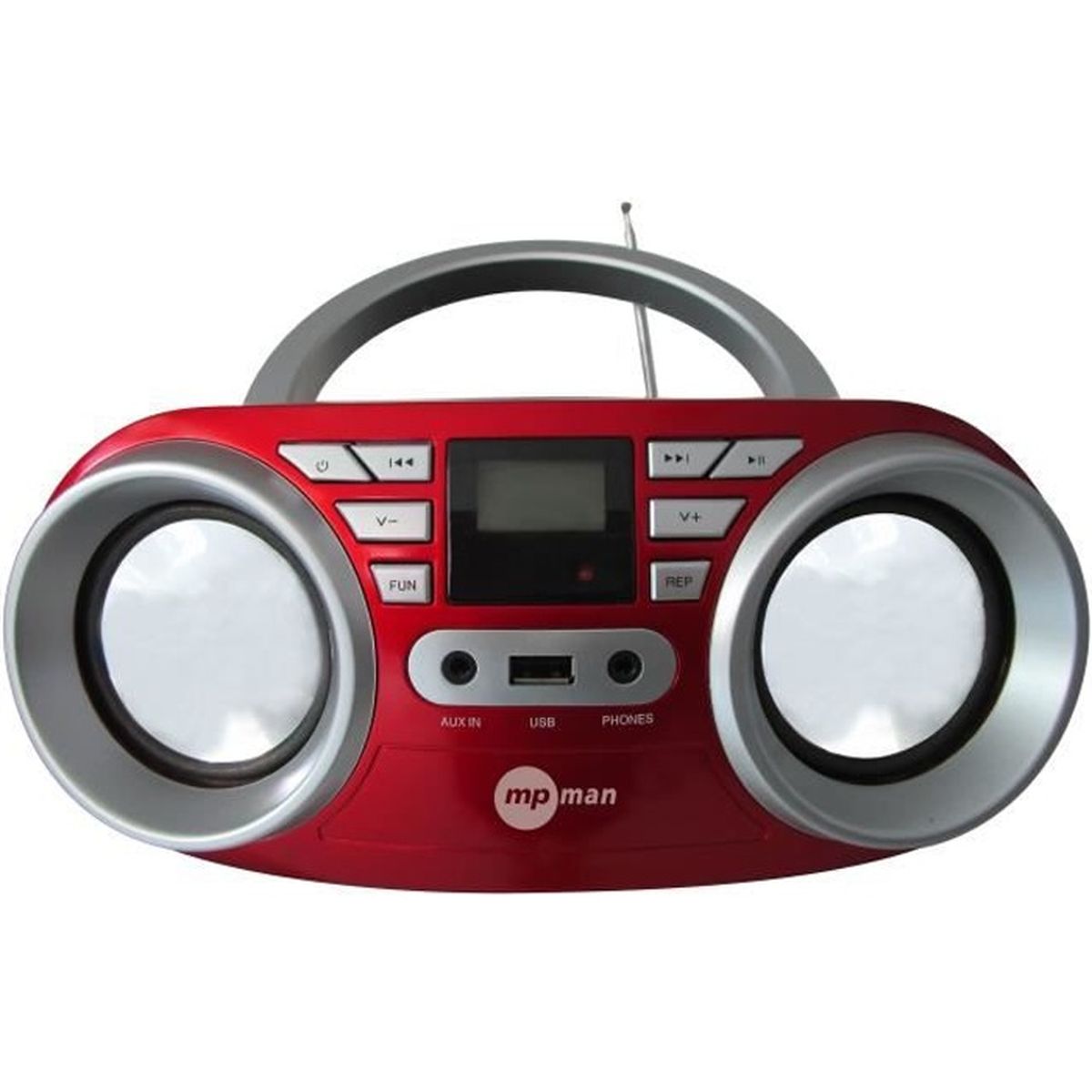 MPMAN BBOX64USB Radio CD - Rouge et argent - Cdiscount TV Son Photo