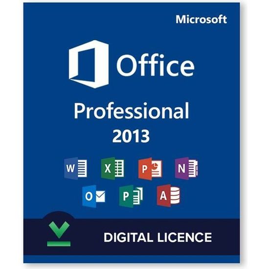 Microsoft Office Professional Plus 2013 1 PC 32/64- Bit ESD office 2013 pro plus à télécharger ...
