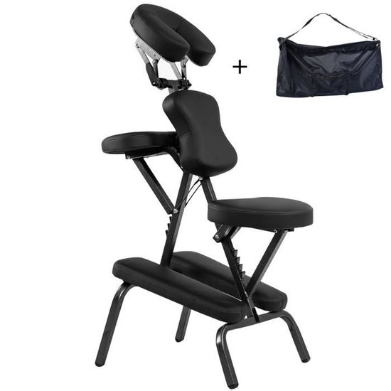 Costway Chaise De Massage Ergonomique Et Portable Hauteur Réglable 110