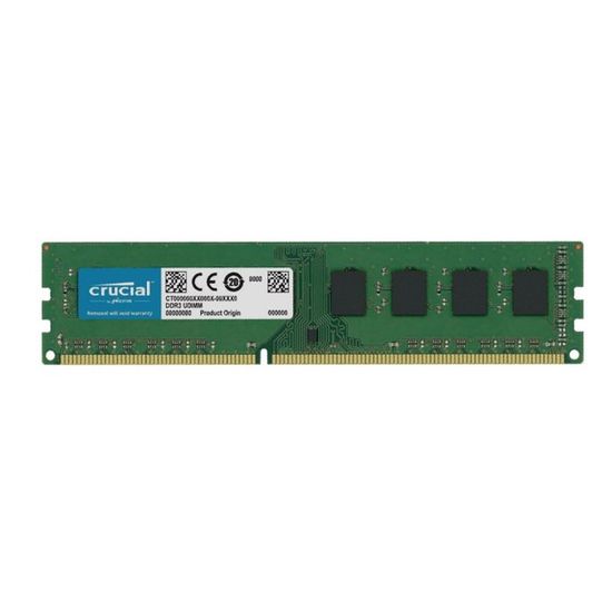 8Go RAM Crucial CT102464BA1339.C16FER DDR3 PC3-10600U 1333Mhz 1.5v CL9 ...