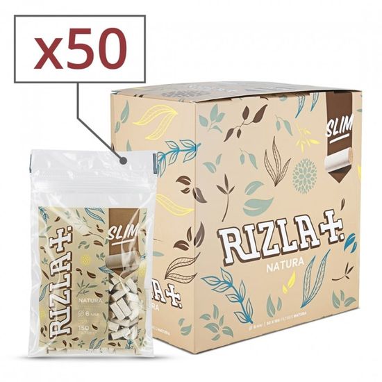 Rizla+ natura filtres slim x50 sachets - Cdiscount Au quotidien