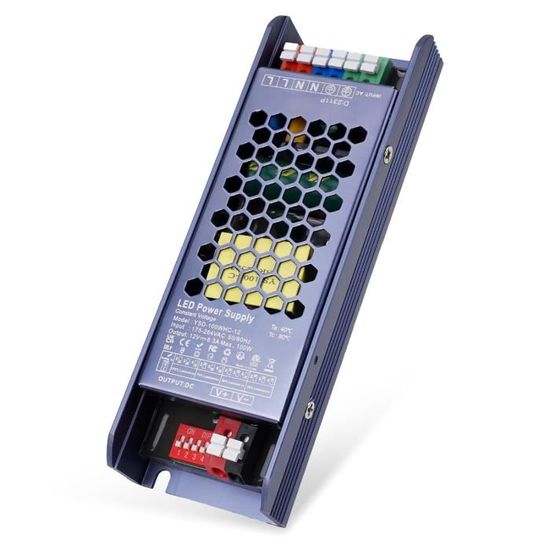 Transformateur 220V 12V Led Driver 100W, Alimentation Transfo 8,33A ...