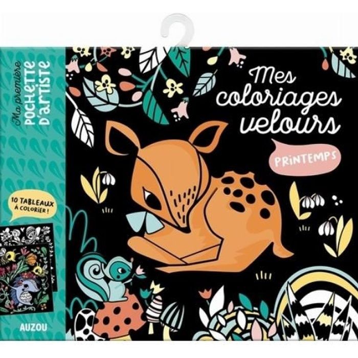 Mes coloriages velours printemps. 10 tableaux à colorier - Cdiscount ...