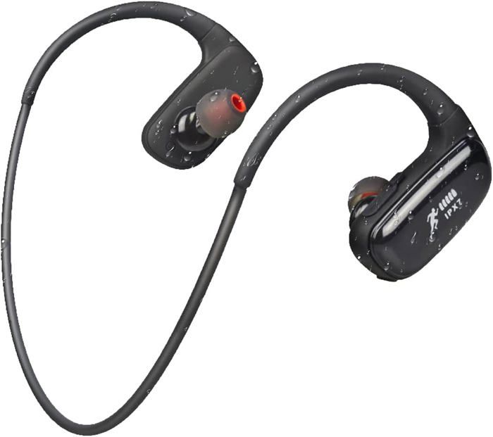 Casque Bluetooth sans Fil SportBluetooth 5.3 IPX7 Étanche Lecteur MP3 ...