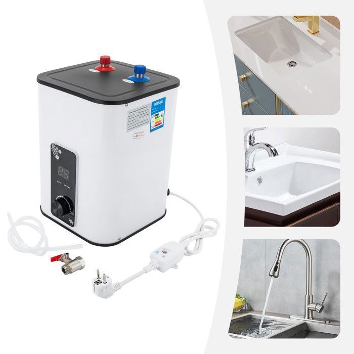 Chauffe-Eau Électrique 1500W - Mini Chauffe-Eau Thermique8L - 0-65 ...