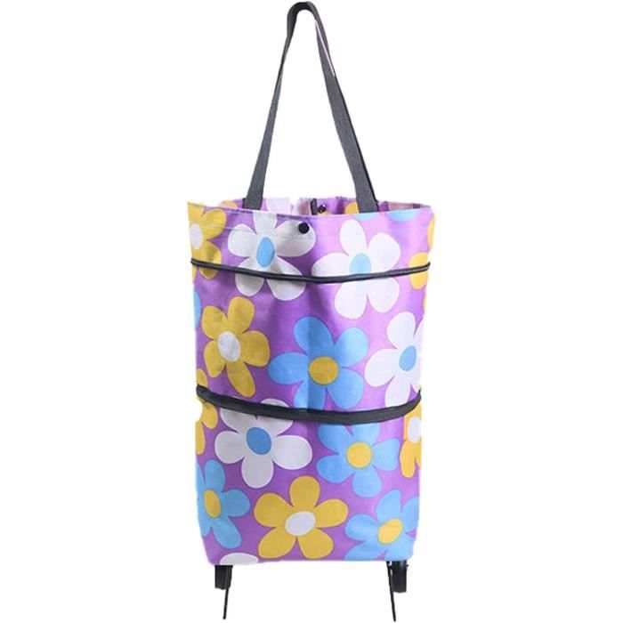 Chariot de Courses Shopping Sac d'épicerie Trolley, Solide Sac Shopping ...