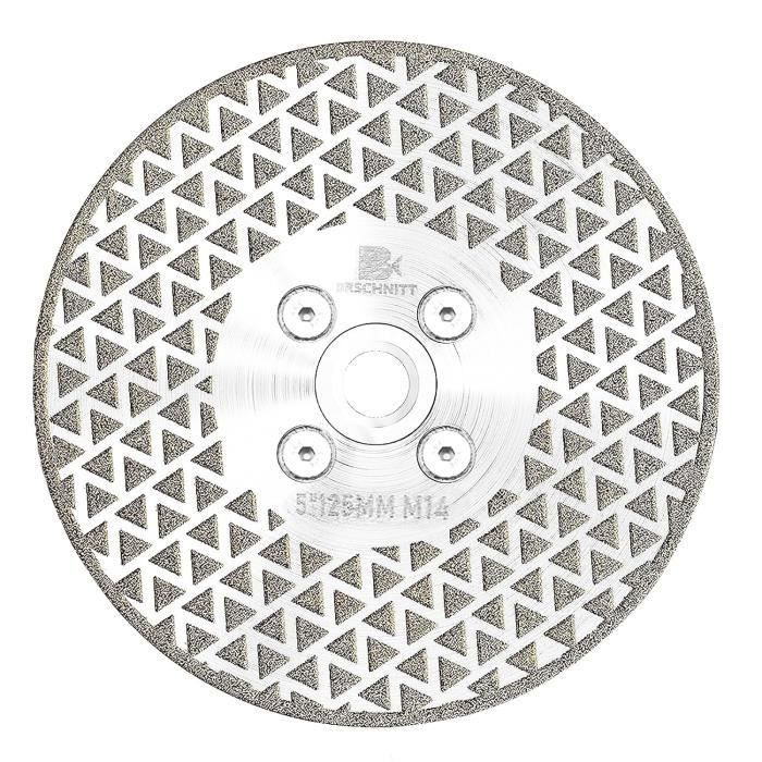 Disque Diamant 125mm Lame de Scie Électroplaqué pour Coupe et Meulage ...