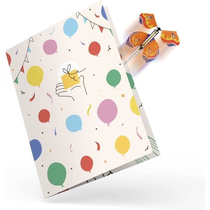Carte Surprise Magique Papillon Volant (Congratulations) DIY, Magic ...