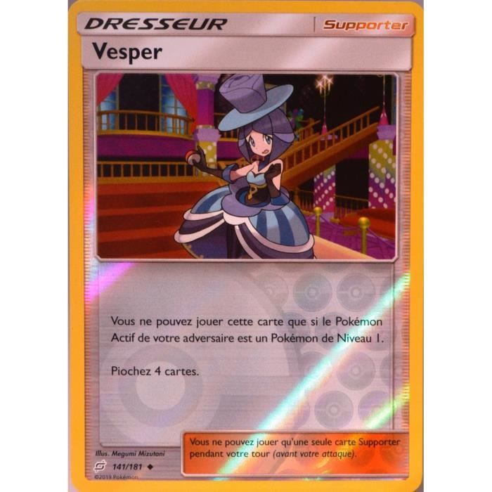 Carte Pokémon 141-181 Vesper - REVERSE SL9 - Soleil et Lune - Duo de ...