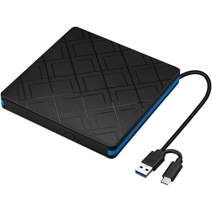 Graveur de DVD, lecteur CD DVD externe, lecteur DVD portable USB 3.0 de ...